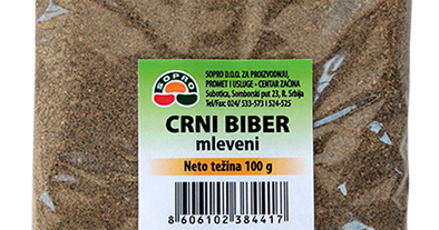 Crni biber mleveni 100g (4310) | SOPRO d.o.o. - Subotica