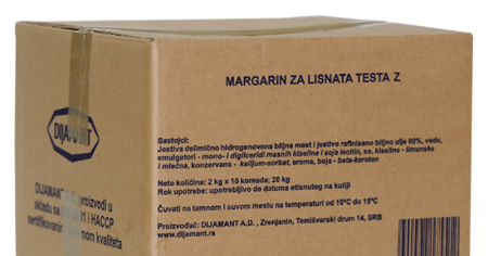Margarin za lisnato testo 75% Dijamant 20 kg (2575) | SOPRO d.o.o ...